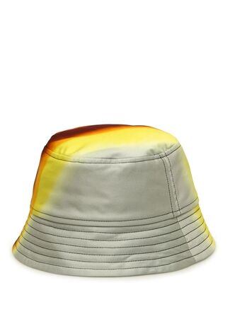 Dries Van Noten Kadın Colorblocked Batik Desenli Şapka Kırmızı XS/S EU