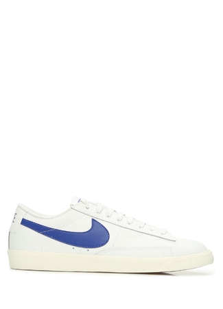 Nike Erkek Blazer Low Leather Beyaz Mavi Sneaker 40 EU