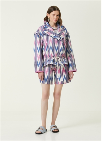 Etoile Isabel Marant Kadın Linima Ekru İkat Desenli Şort Bej 34 Fr Etoile Isabel Marant Kadın Linima Ekru İkat Desenli Şort Bej 34 Fr