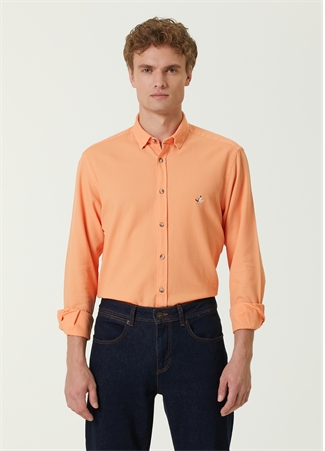 Beymen Club Erkek Comfort Fit Turuncu Gömlek S