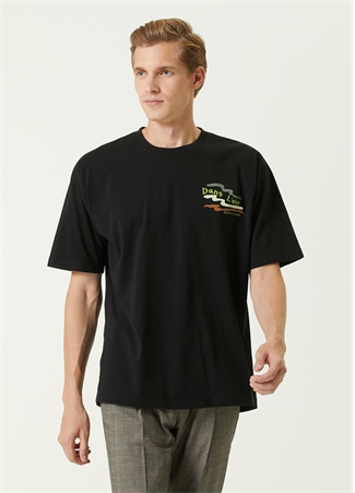 Scotch & Soda Erkek Siyah Slogan Baskılı Logolu T-shirt S EU Scotch & Soda Erkek Siyah Slogan Baskılı Logolu T-shirt S EU