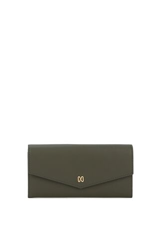 Network Kadın Haki Deri Cüzdan EU