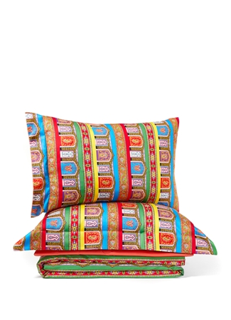 Etro Home Geometrik Desenli Çift Kişilik Nevresim Takımı Çok Renkli Etro Home Geometrik Desenli Çift Kişilik Nevresim Takımı Çok Renkli
