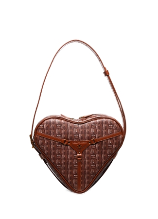 Manc Kadın Regina George Vegan Deri Omuz Çantası Kahverengi Eu