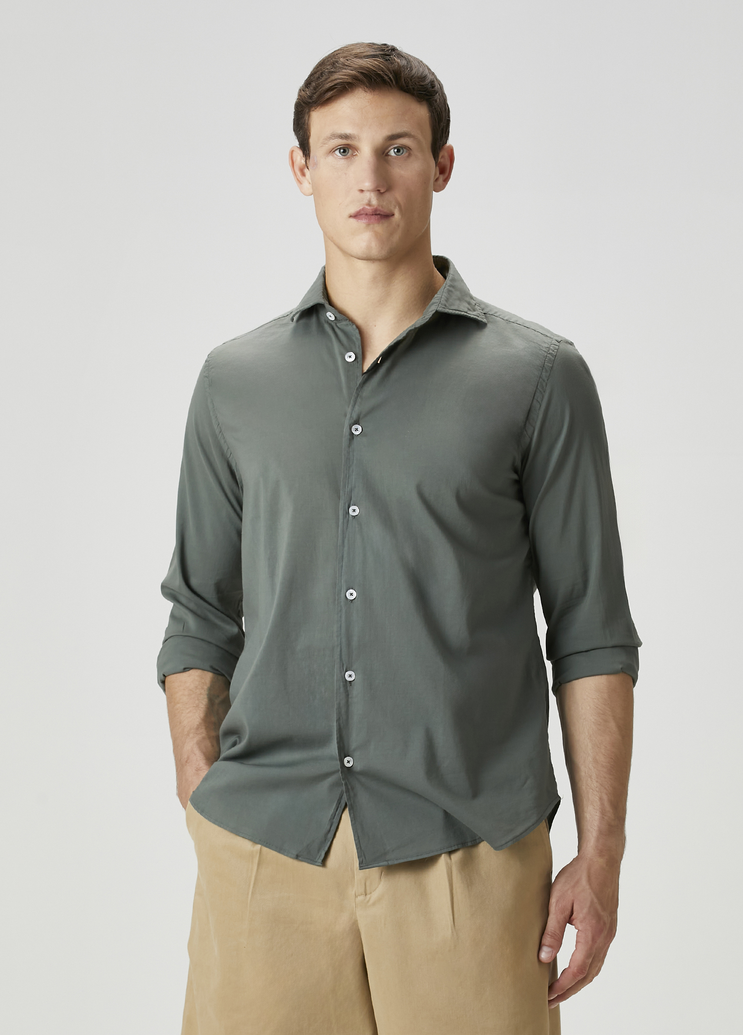 Fedeli Koyu Yeşil Erkek Sean Koyu Yeşil Gömlek 1714534 | Beymen