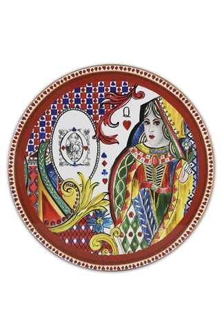 Baci Milano Regina Karışık Desenli Servis Tabağı Çok Renkli