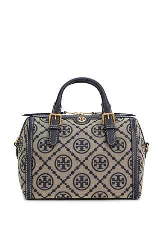 Tory Burch Kadın Lacivert Logo Jakarlı Omuz Çantası EU Tory Burch Kadın Lacivert Logo Jakarlı Omuz Çantası EU
