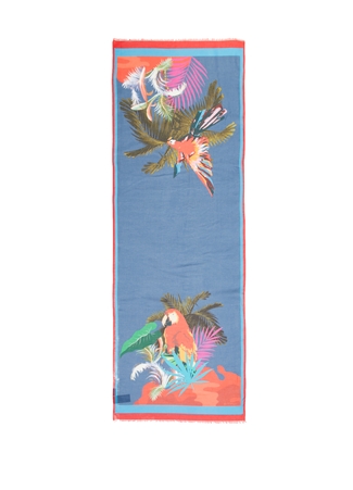Etro Erkek Colorblocked Desenli Atkı Mavi EU Etro Erkek Colorblocked Desenli Atkı Mavi EU