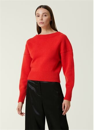 Alexander McQueen Kadın Turuncu Yün Kazak M EU