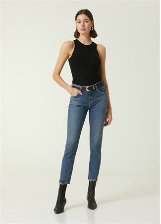 Agolde Kadın Toni Slim Straight Mavi Jean Pantolon 24 US Agolde Kadın Toni Slim Straight Mavi Jean Pantolon 24 US