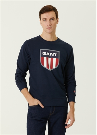 Gant Erkek Retro Shield Lacivert Logolu Sweatshirt S EU Gant Erkek Retro Shield Lacivert Logolu Sweatshirt S EU
