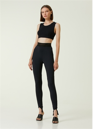 Ambush Kadın Siyah Logo Bantlı Tayt M EU