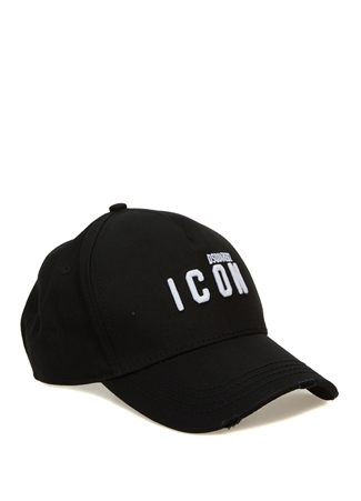 Dsquared2 Erkek Icon Siyah Şapka EU Dsquared2 Erkek Icon Siyah Şapka EU