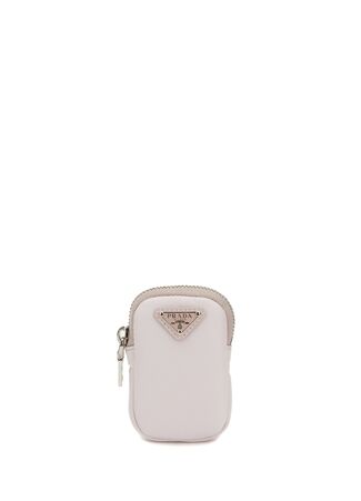 Prada Kadın Pembe Logolu Anahtarlık EU