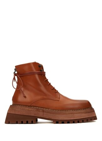 Marsell Kadın Taba Deri Bot Turuncu 37 EU