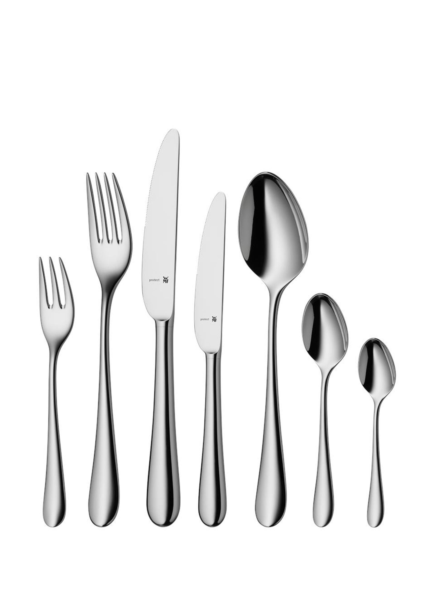 WMF - Merit Silver Steel 90 Piece Cutlery Set for 12 Person