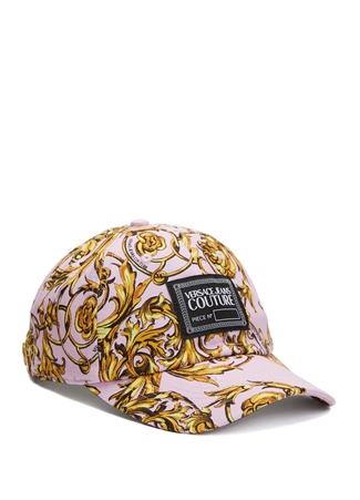 Versace Jeans Couture Kadın Pembe Barok Desenli Logolu Şapka Eu Versace Jeans Couture Kadın Pembe Barok Desenli Logolu Şapka Eu