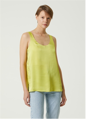 Beymen Club Kadın Yeşil U Yaka Saten Bluz Sarı XS Beymen Club Kadın Yeşil U Yaka Saten Bluz Sarı XS