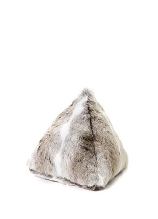 Mxhome S Kahverengi Piramit Formlu Puf