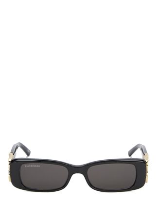Balenciaga Kadın Dynasty Siyah Logolu Güneş Gözlüğü Eu
