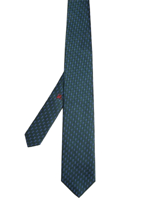 Isaia Erkek Colorblocked Geometrik Desenli İpek Kravat EU Isaia Erkek Colorblocked Geometrik Desenli İpek Kravat EU