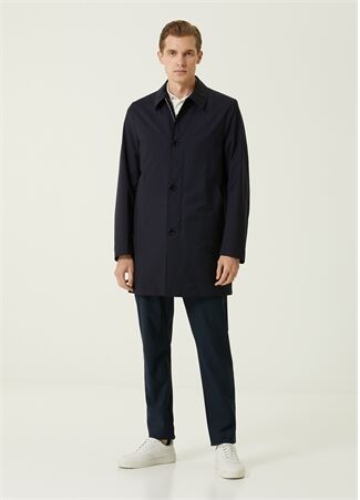 Paul Smith Erkek Lacivert Düğmeli Yün Mont M EU