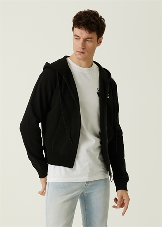Off-White Erkek Siyah Kapüşonlu Logolu Sweatshirt S EU Off-White Erkek Siyah Kapüşonlu Logolu Sweatshirt S EU