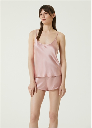 La Perla Kadın Pembe İpek Saten Atlet IT La Perla Kadın Pembe İpek Saten Atlet IT