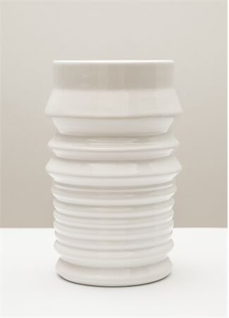 Vibe Beyaz Silindir Formlu Seramik Vazo Vibe Beyaz Silindir Formlu Seramik Vazo