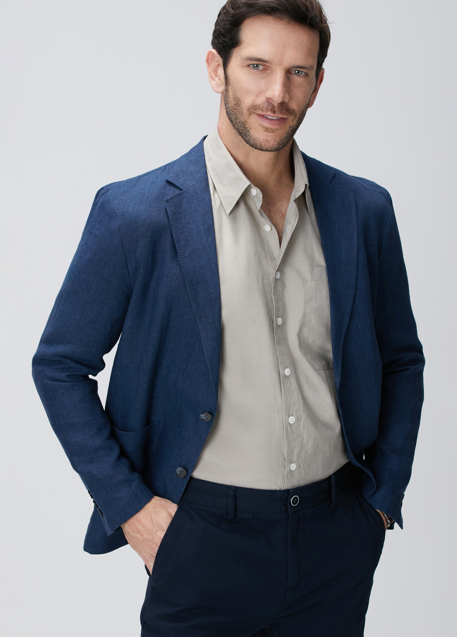 Network Lacivert Erkek Lacivert Keten Ceket 1662968 | Beymen