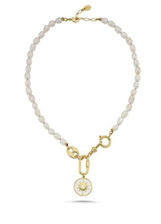 Berrin Özkan Kadın Beyaz İncili Kolye EU Berrin Özkan Kadın Beyaz İncili Kolye EU