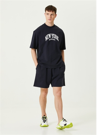 Balenciaga Erkek Lacivert Logo Detaylı Şort S EU Balenciaga Erkek Lacivert Logo Detaylı Şort S EU