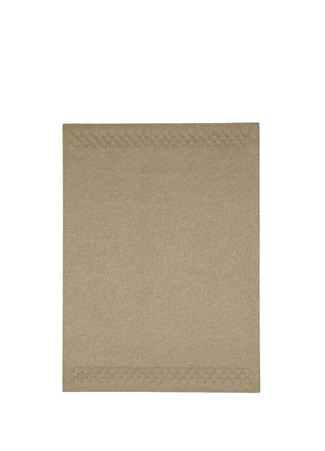 Luxuria Kahverengi Kenarları Örgü Dokulu Amerikan Servis