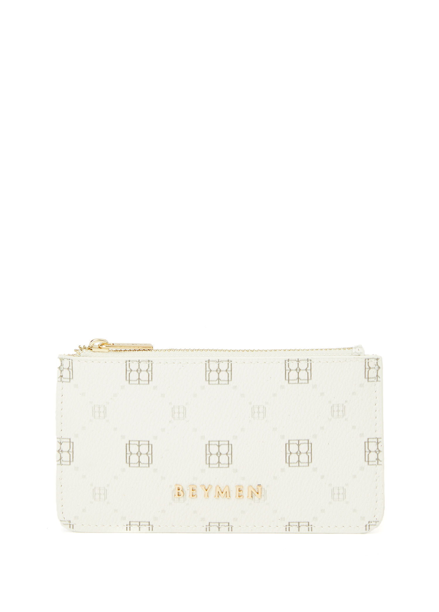 Beymen - Beyaz Logo Desenli Kadın Kartlık - Beyaz