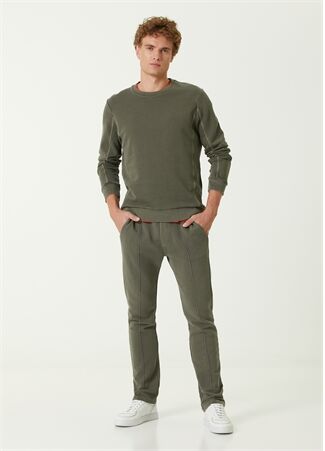 Beymen Club Erkek Haki Beli Kordonlu Eşofman Altı S