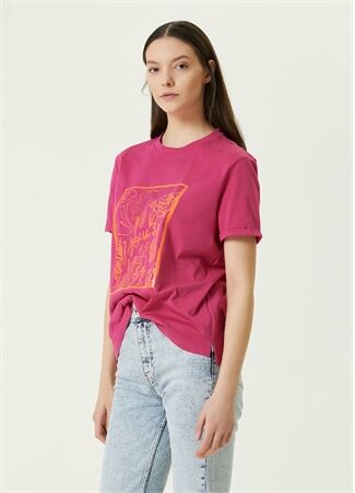 Network Kadın Şeftali T-shirt Pembe Xs Eu