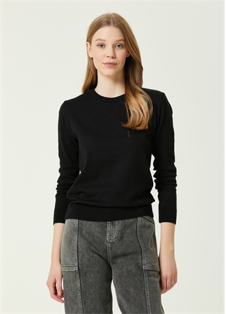 Beymen Club Kadın Siyah Bisiklet Yaka Basic Kazak S EU