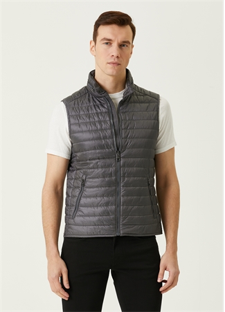 Palzileri Lab Erkek Gri Kapüşonlu Puff Yelek 50 IT