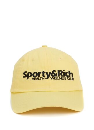 Sporty & Rich Kadın Sarı Logo Nakışlı Şapka EU