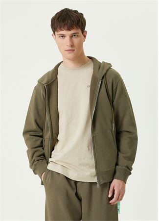 Off-white Erkek Sweatshirt Haki S Eu