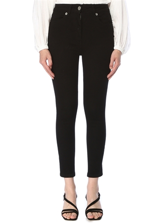 Beymen Club Kadın Siyah Normal Bel Crop Skinny Jean Pantolon 30 EU