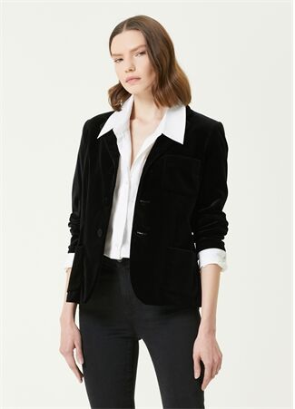 Polo Ralph Lauren Kadın Siyah Kelebek Yaka Ceket 8 US