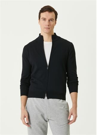 Canali Erkek Siyah Triko Hırka 54 IT