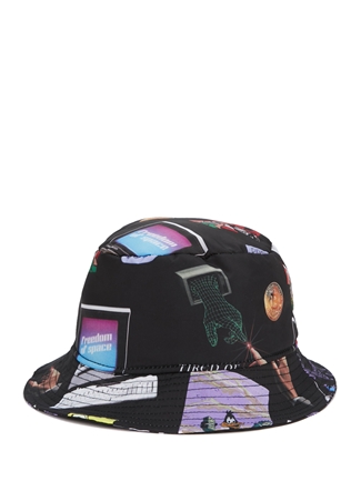 Freedom of Space Erkek Colorblocked Desenli Puffer Bucket Şapka Siyah EU Freedom of Space Erkek Colorblocked Desenli Puffer Bucket Şapka Siyah EU