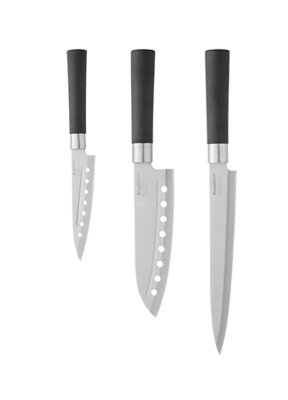 Berghoff Essentials 3lü Bıçak Seti Gri Berghoff Essentials 3lü Bıçak Seti Gri