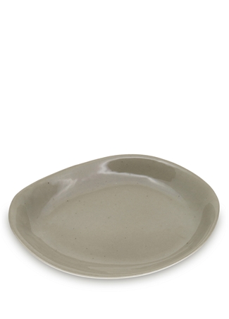 Modesign Studio Vizon Geometrik Formlu Porselen Çukur Tabak Bej