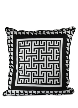 Baci Milano Optical Siena 60x60 Cm Kadife Yastık Siyah Baci Milano Optical Siena 60x60 Cm Kadife Yastık Siyah