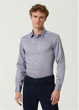 Beymen Club Erkek Slim Fit Non-iron Mavi Gömlek Lacivert S Beymen Club Erkek Slim Fit Non-iron Mavi Gömlek Lacivert S