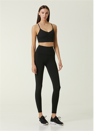 Birdiejay Kadın Cargo Leggings Siyah Tayt XS/S REGUL EU Birdiejay Kadın Cargo Leggings Siyah Tayt XS/S REGUL EU