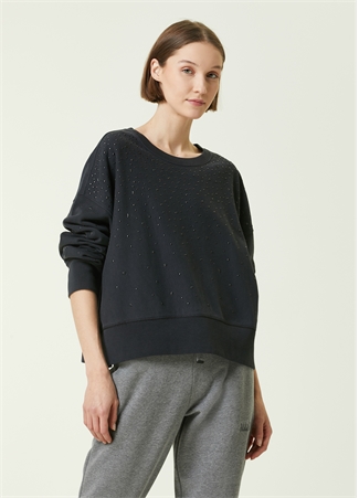 Allsaints Kadın Apus Piro Siyah Bisiklet Yaka Troklu Sweatshirt S EU Allsaints Kadın Apus Piro Siyah Bisiklet Yaka Troklu Sweatshirt S EU